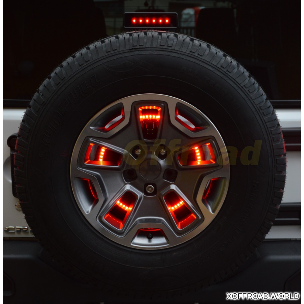 LED Spare Tire Third Brake Light Ring Smoked Serie Nighthawk