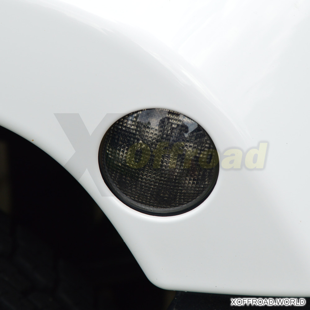 RIDROID Fender Lights Smoked Amber LED Side Marker Lights For Jeep ...